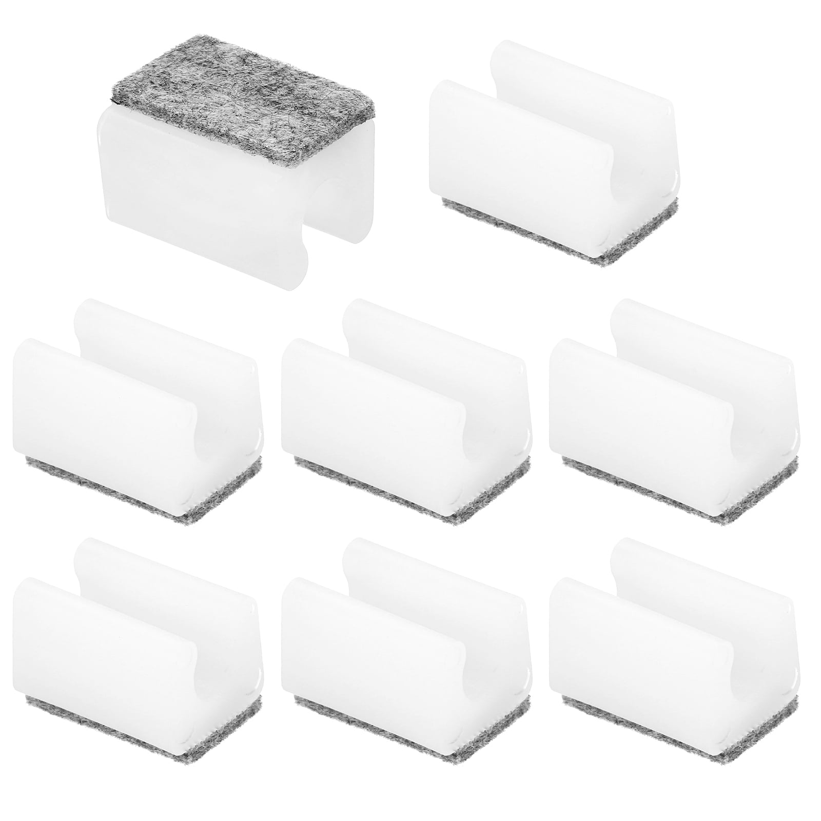 8pcs U Chair Leg Caps, 10mm U Shaped Chair Leg Floor Protectors Chair ...