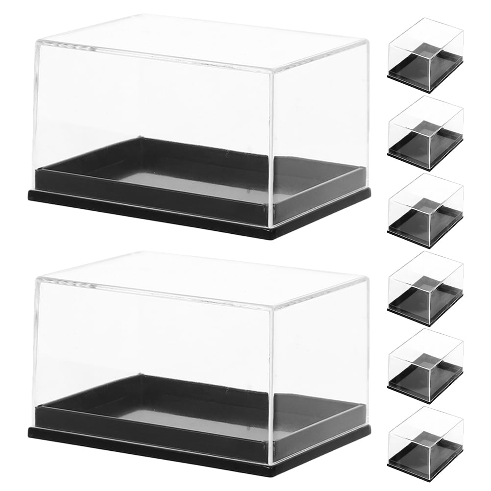 8pcs Versatile Clear Display Case For Specimens Plastic Specimen ...