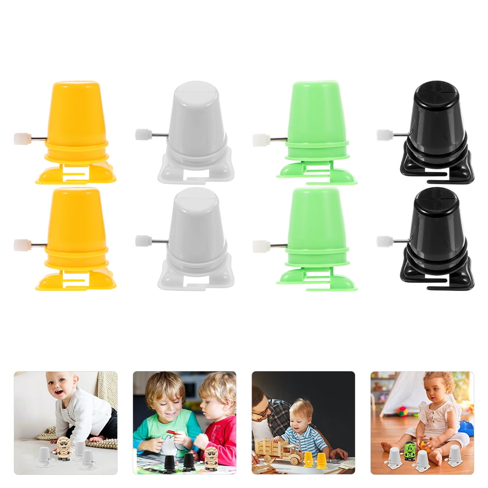 8pcs Walking Robot Toy With Clockwork Legs Children Diy Mini Windup ...