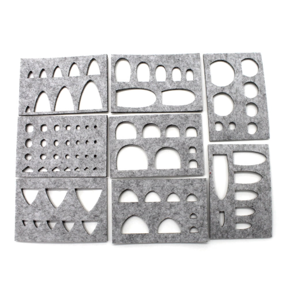 8pcs Wool Felt Mold Needle Felting Craft Stencil Applique Handicraft ...