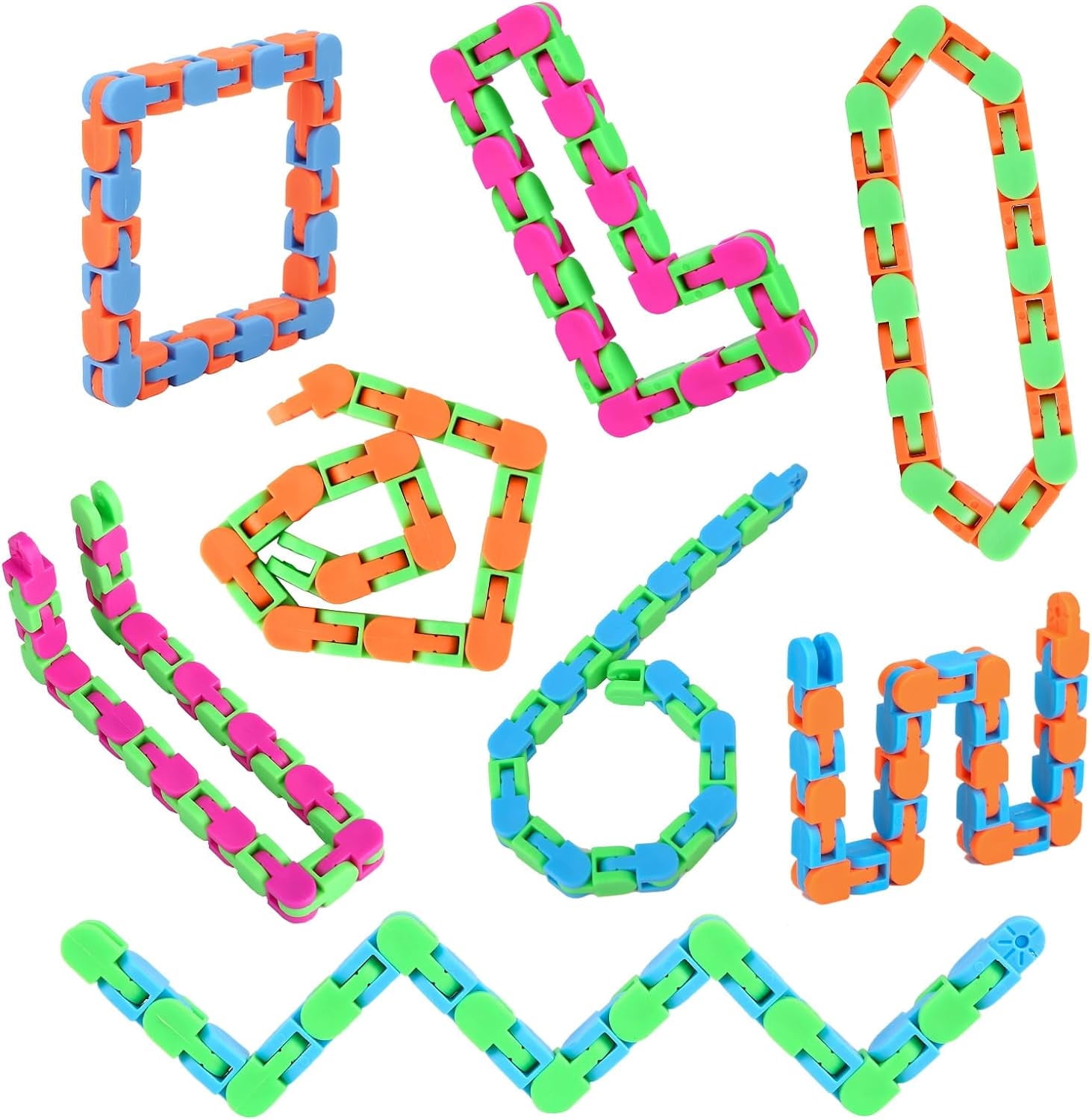 8pcs fidgets wacky tracks fidget toys for kids classroom students school prizes gifts sensory ...