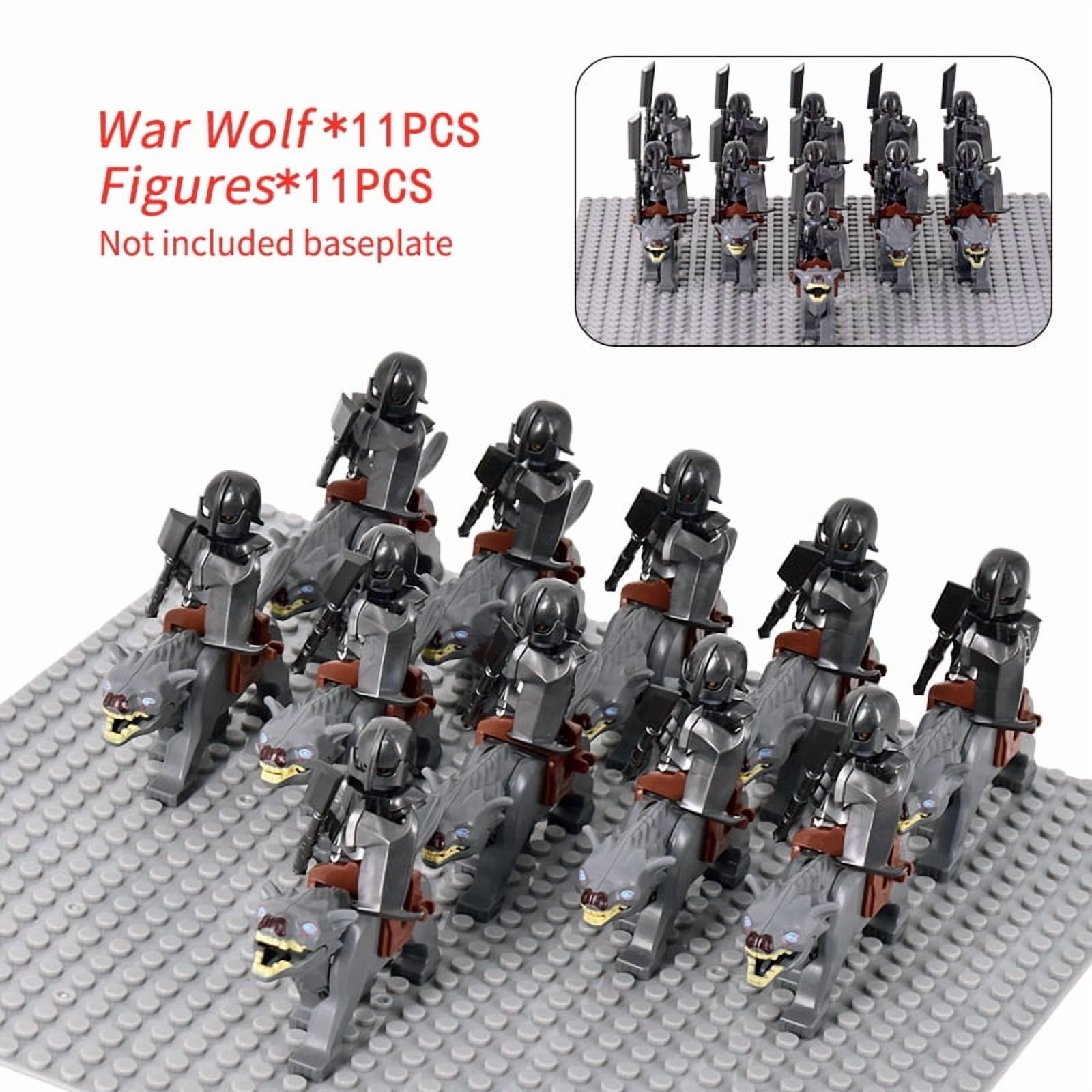 8pcs/lot The Elves Soldier Orcs Army Figures LOTR Armor Guard Warrior ...