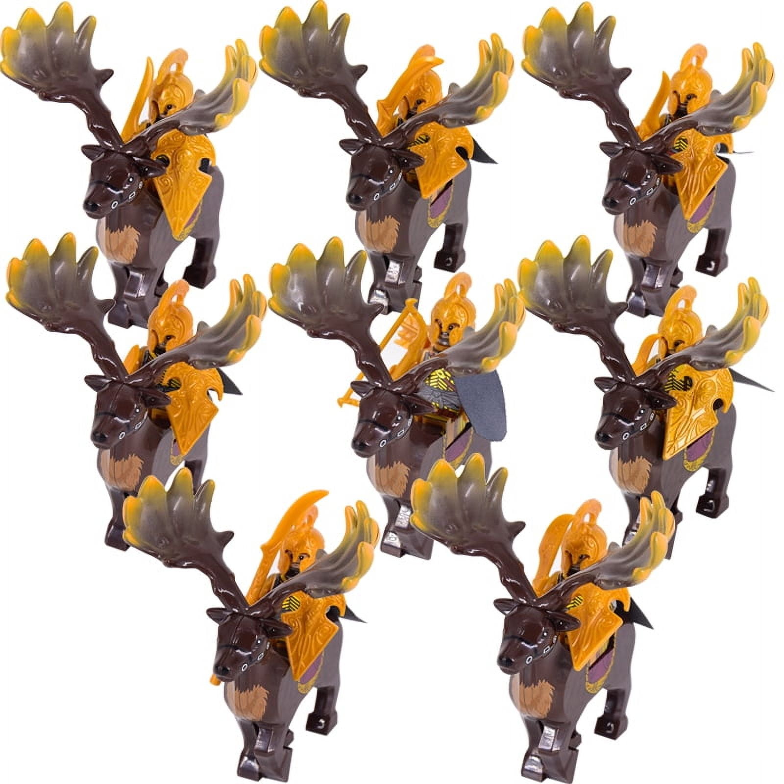 8pcs/lot The Elves Soldier Orcs Army Figures LOTR Armor Guard Warrior ...