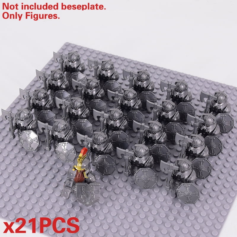 8pcs/lot The Elves Soldier Orcs Army Figures LOTR Armor Guard Warrior Archer Medieval Knights ...