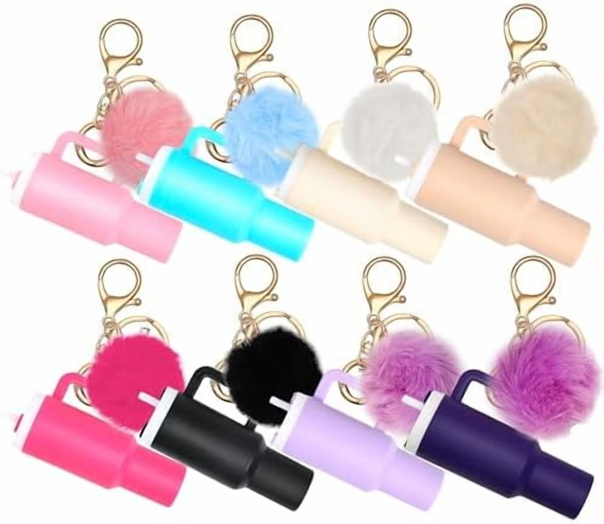 8pcs or 12pcs Mini Tumbler Keychain for Stanley Cup Cute Chapstick ...