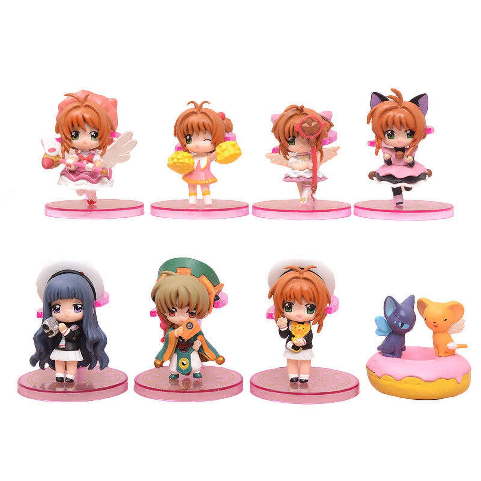 8pcs/set Card Captor Sakura Kinomoto Sakura Cerberus Li Syaoran Figure ...