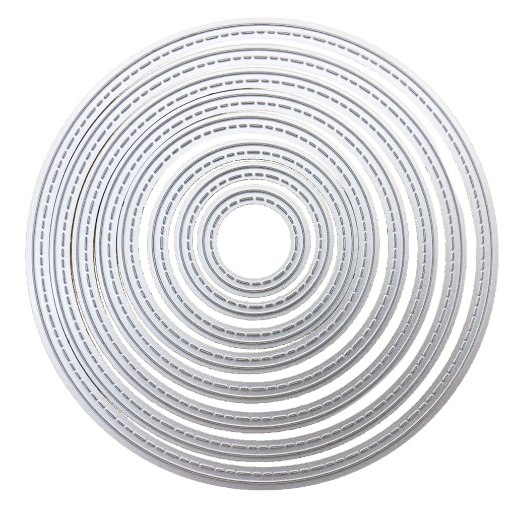 8pcs/set Circle Round Frame Metal Cutting Dies Stencil Scrapbooking DIY ...