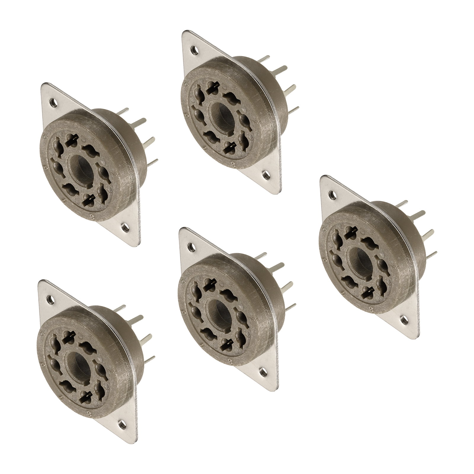 8pin PCB Tube Socket Ceramics, Vacuum Tube Protect Tube Socket Brown ...