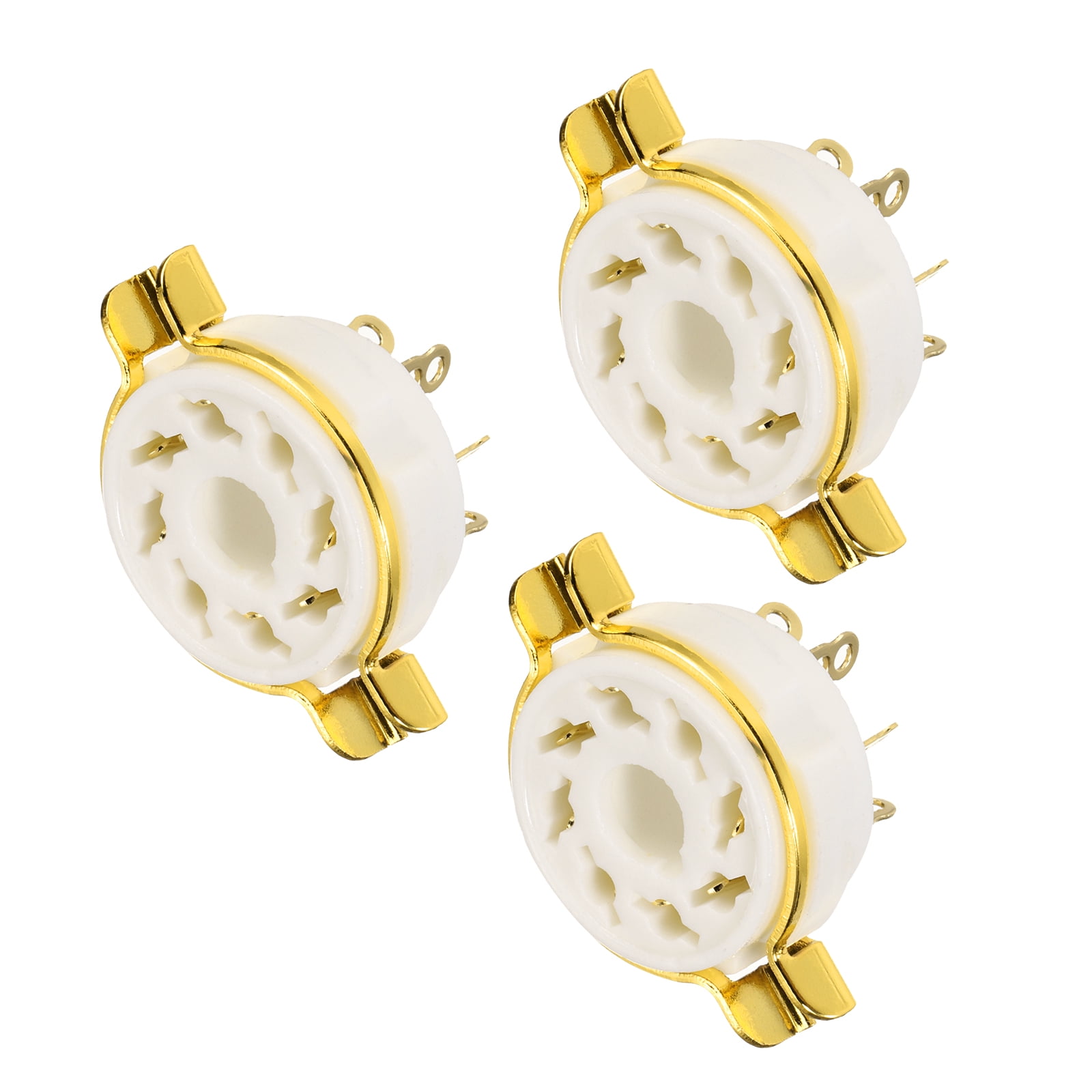 8pin PCB Tube Socket Ceramics, Vacuum Tube Protect Tube Socket White ...