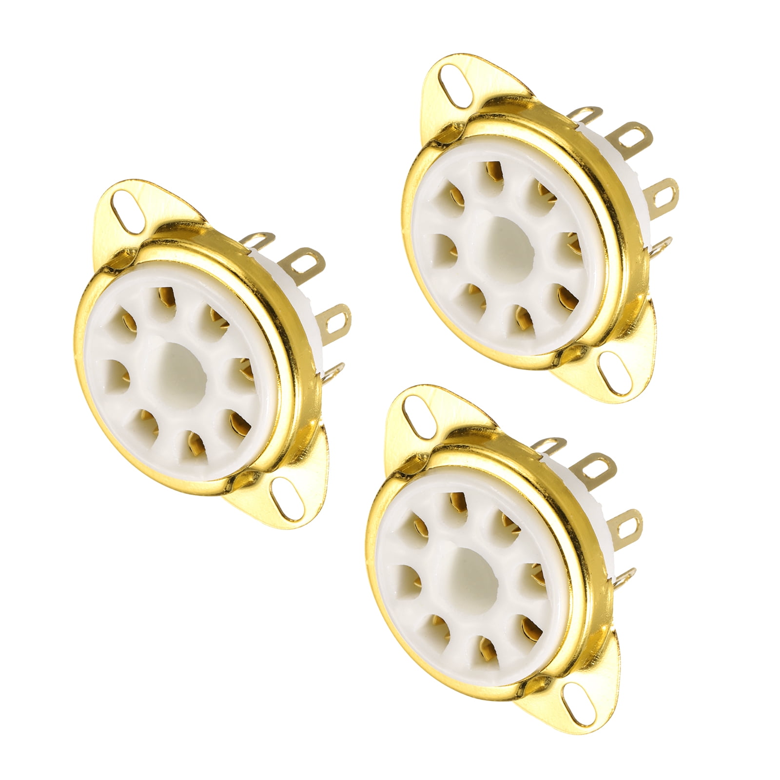8pin PCB Tube Socket Ceramics, Vacuum Tube Protect Tube Socket White ...