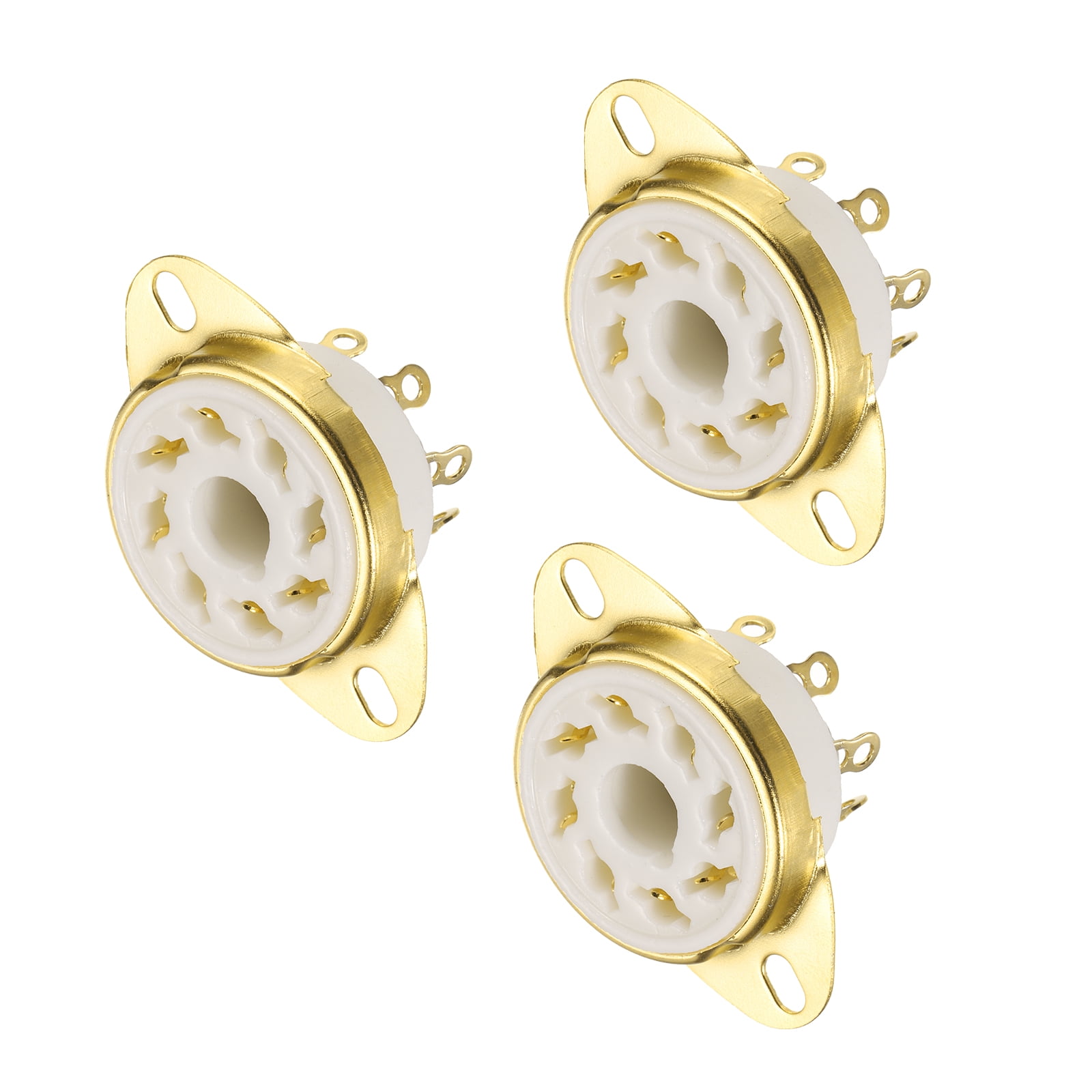 8pin PCB Tube Socket Ceramics, Vacuum Tube Protect Tube Socket White ...