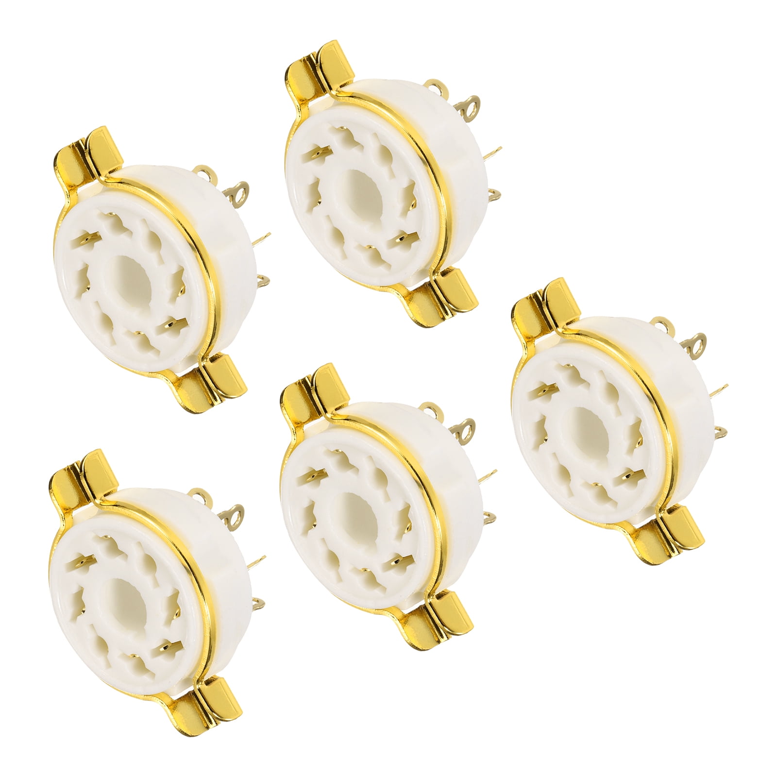 8pin PCB Tube Socket Ceramics, Vacuum Tube Protect Tube Socket White ...