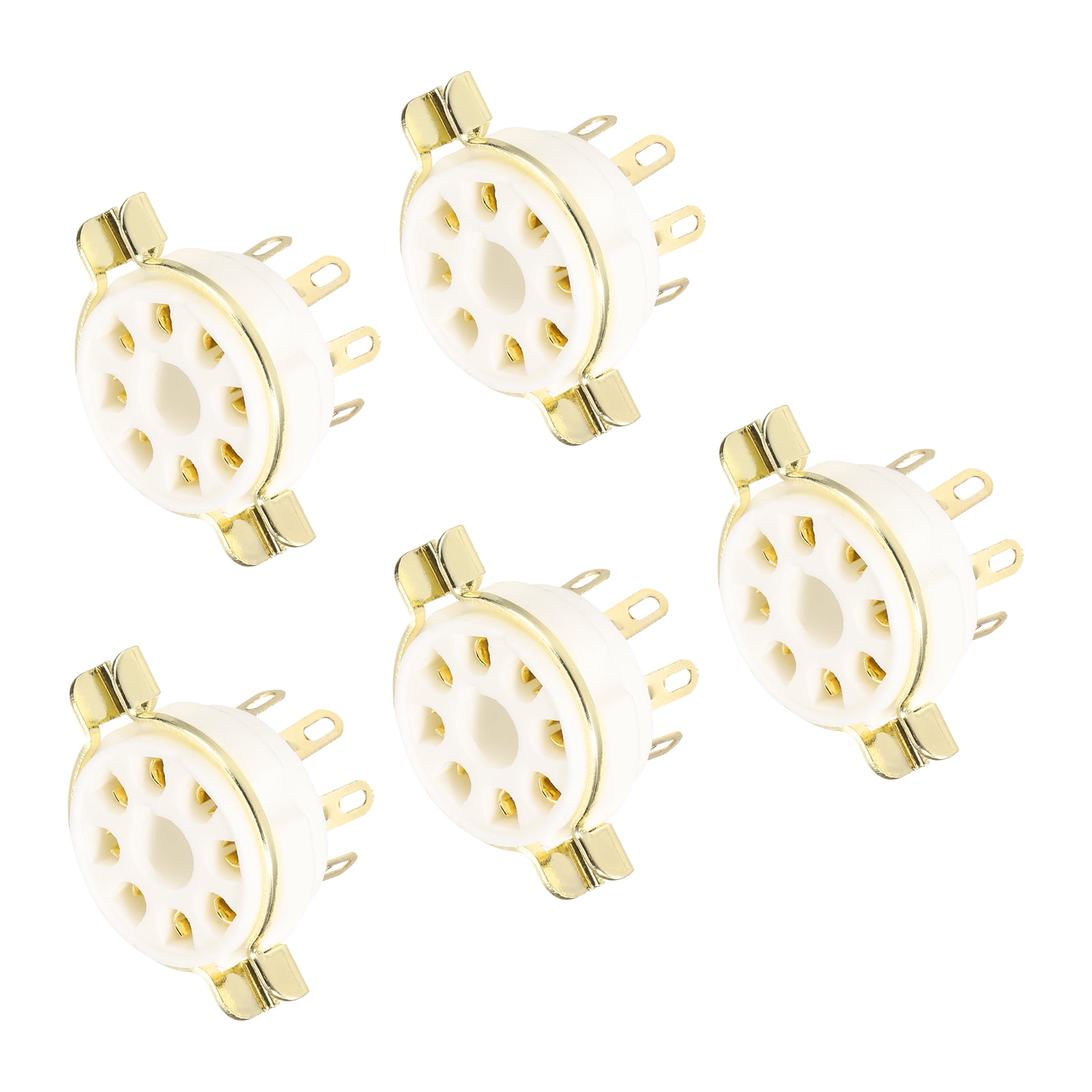 8pin PCB Tube Socket Ceramics, Vacuum Tube Protect Tube Socket White ...