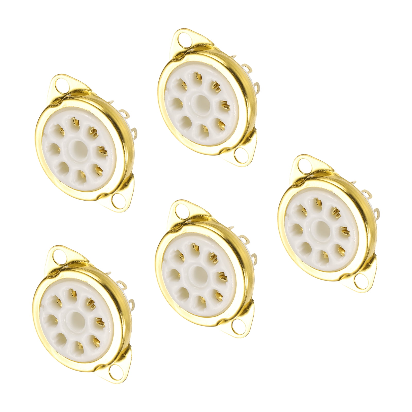 8pin PCB Tube Socket Ceramics, Vacuum Tube Protect Tube Socket White ...