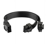 8pin to Two 6+2pin GPU Power Cable Connector for Computer Graphics Card ...