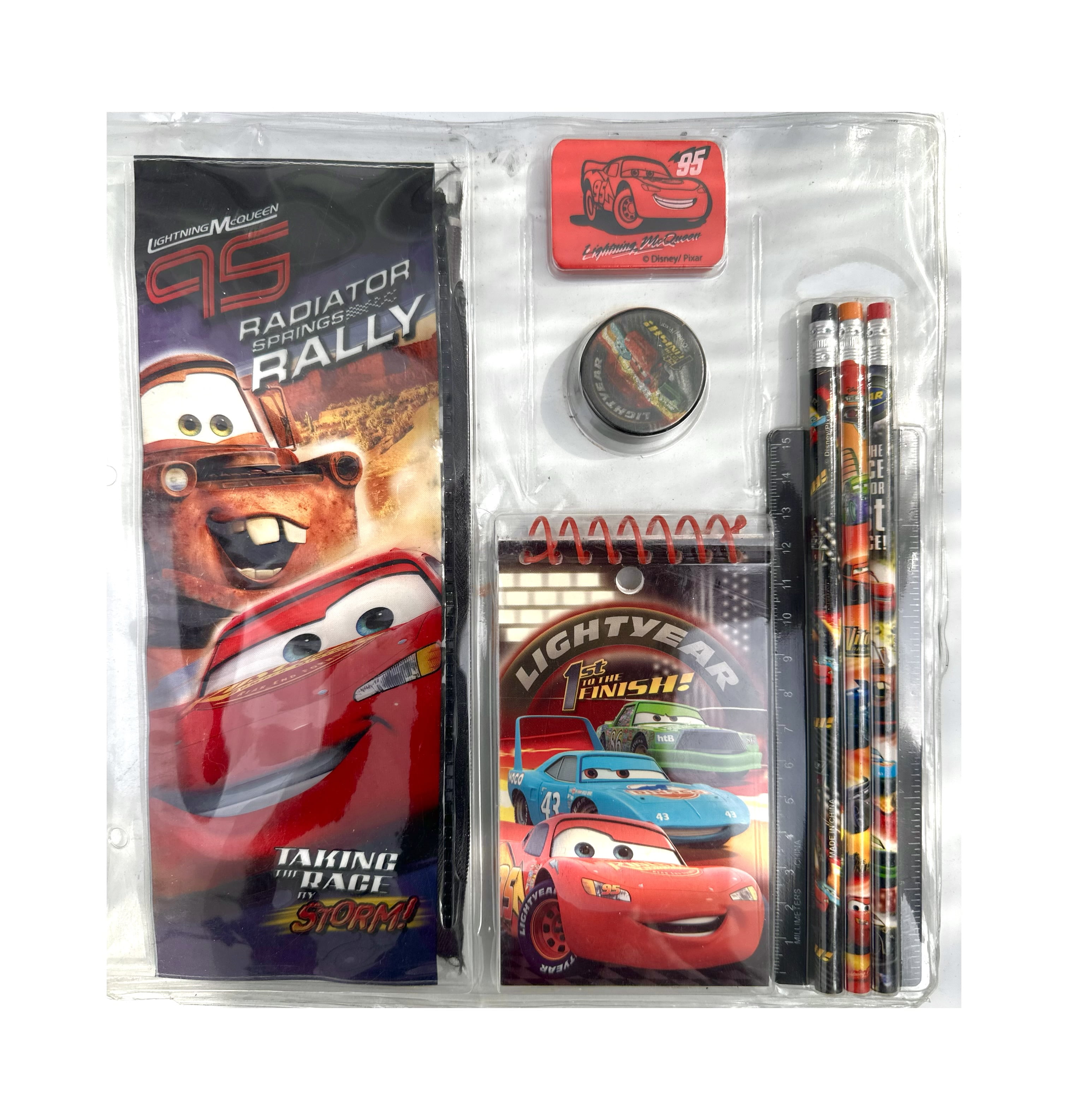 8pk Disney Pixar's Cars Pencil Pouch Notepad Set - Walmart.com