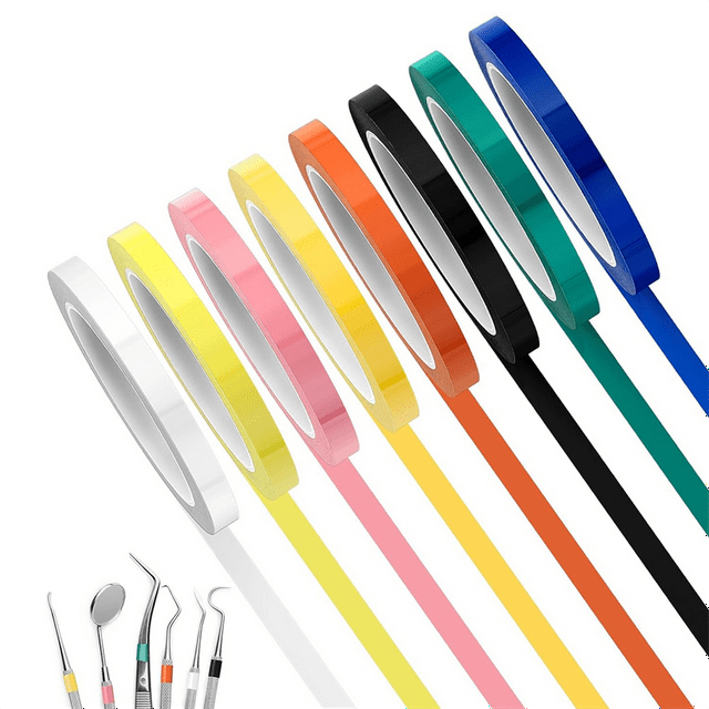 8rolls of Colored Autoclave Tape 65.8 M/L X 1.0 Cm/W Instrument ...