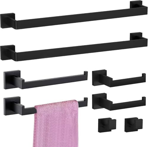 8sets Bathroom Accessories Set, Stainless Steel Bathroom Hardware Set ...