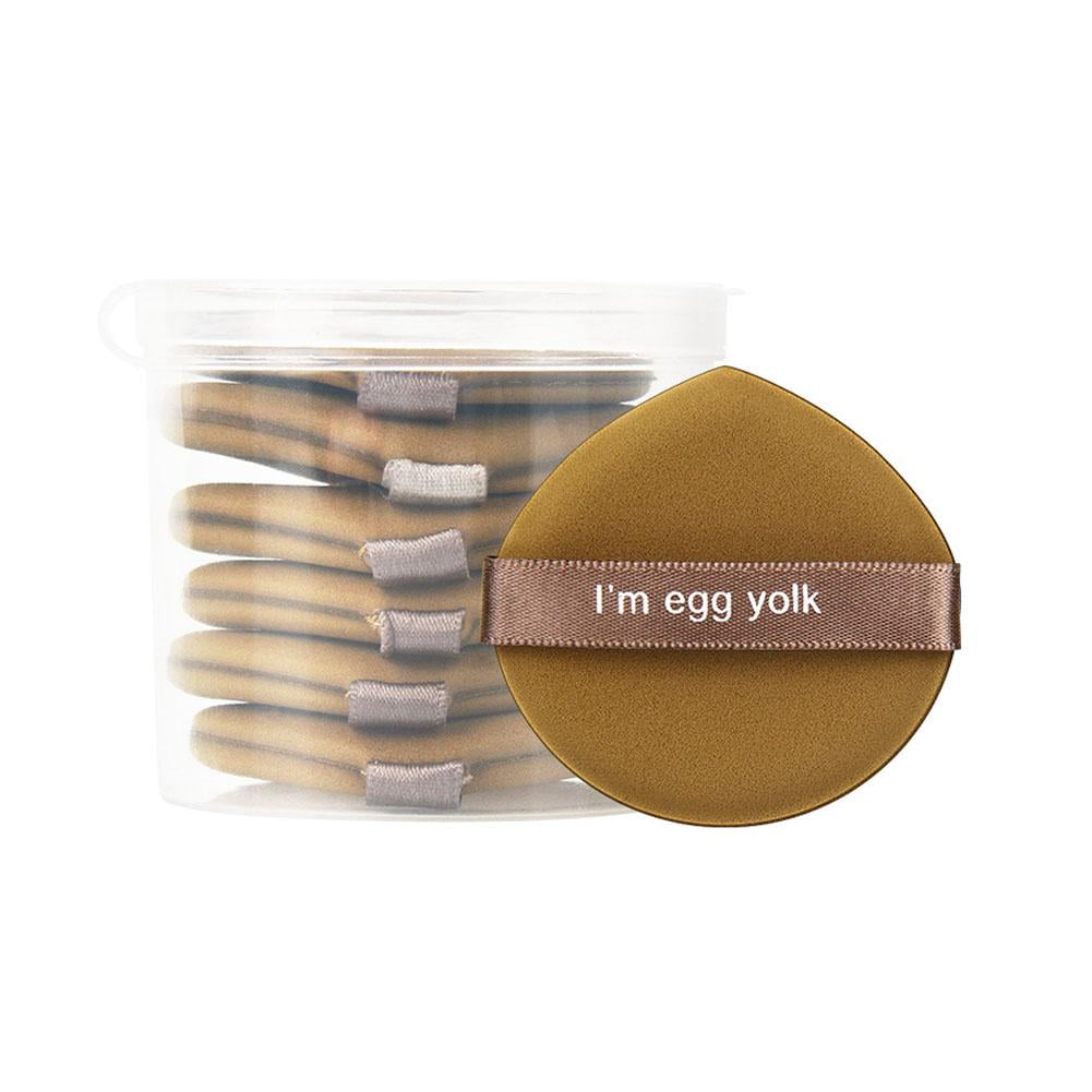 8T Egg Yolk Pie 7Pcs Boxed Sponge Air Cushion Powder Puff Double-Sided ...