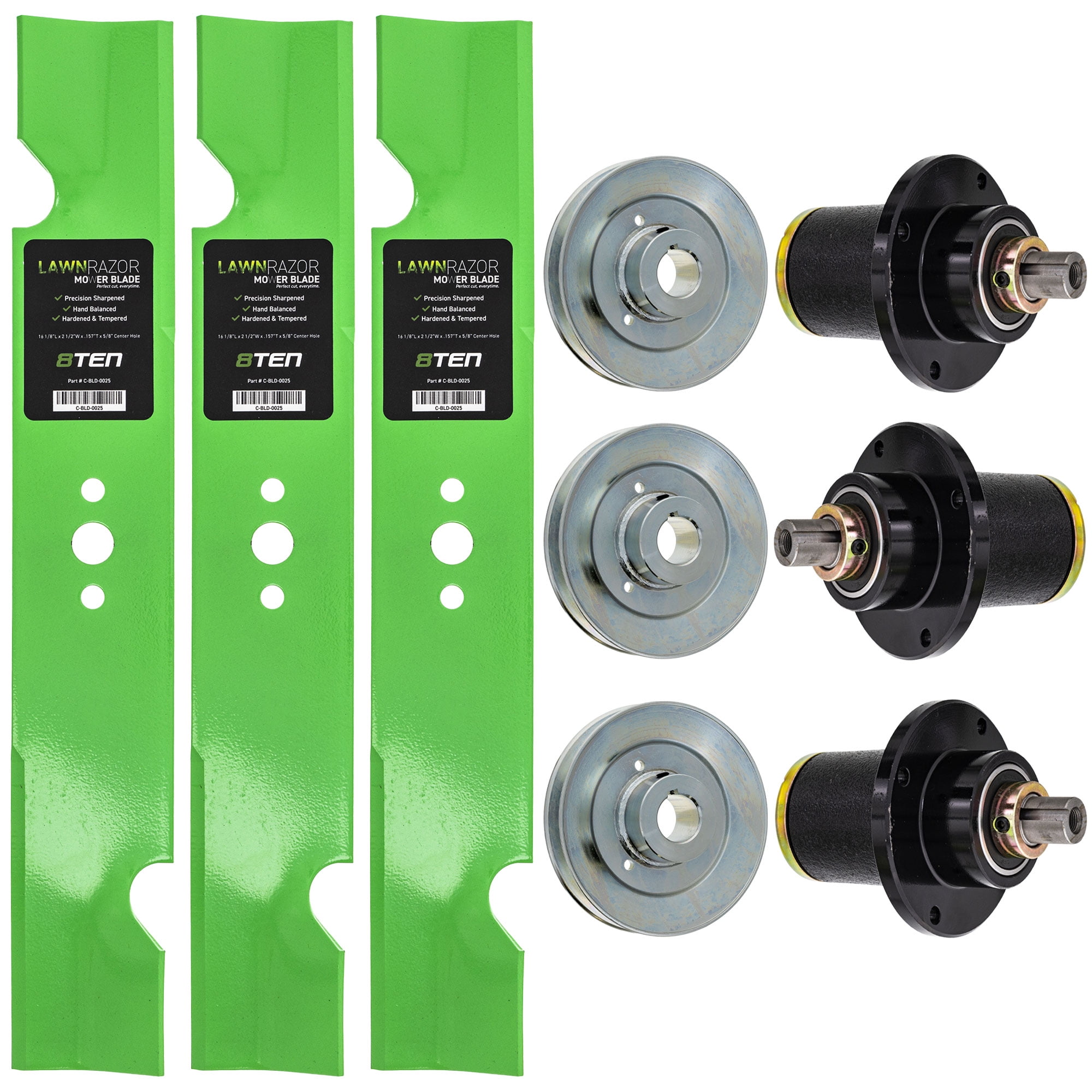 8ten Blade Spindle Kit for Bad Boy Maverick ZT Elite 48-inch 038-0005-00 MK1013750 - Walmart.com