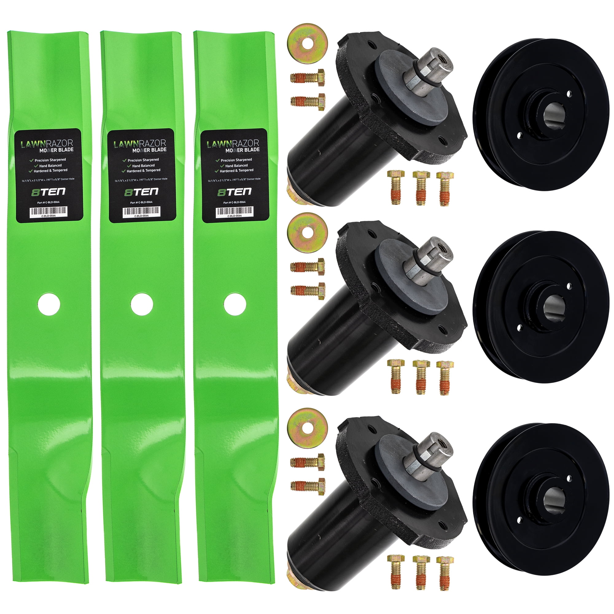 8ten Blade Spindle Kit for Gravely Compact-Pro 44 00450200 58810800 ...