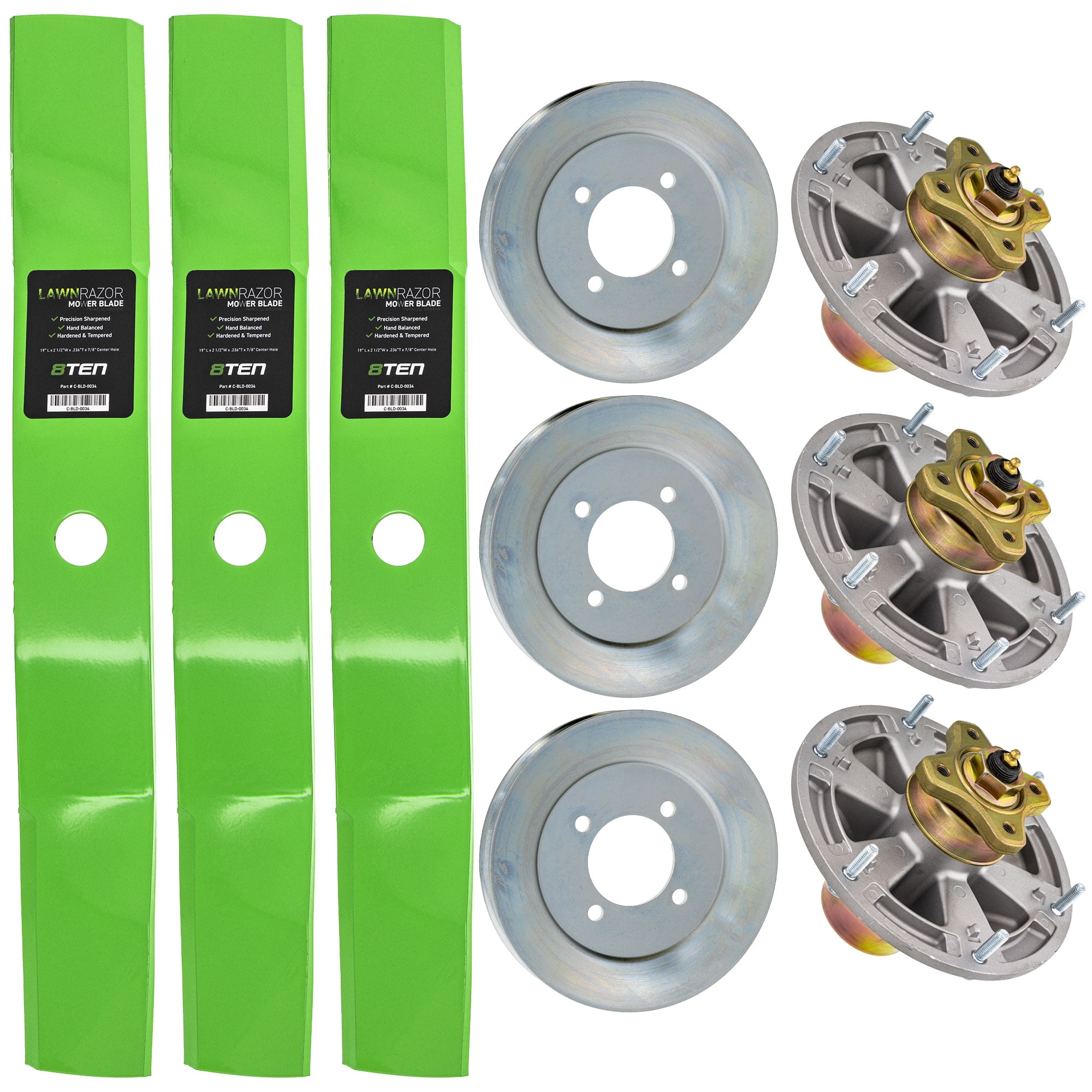 8ten Blade Spindle Kit for John Deere Ztrak Z920A 54-inch M136195 ...