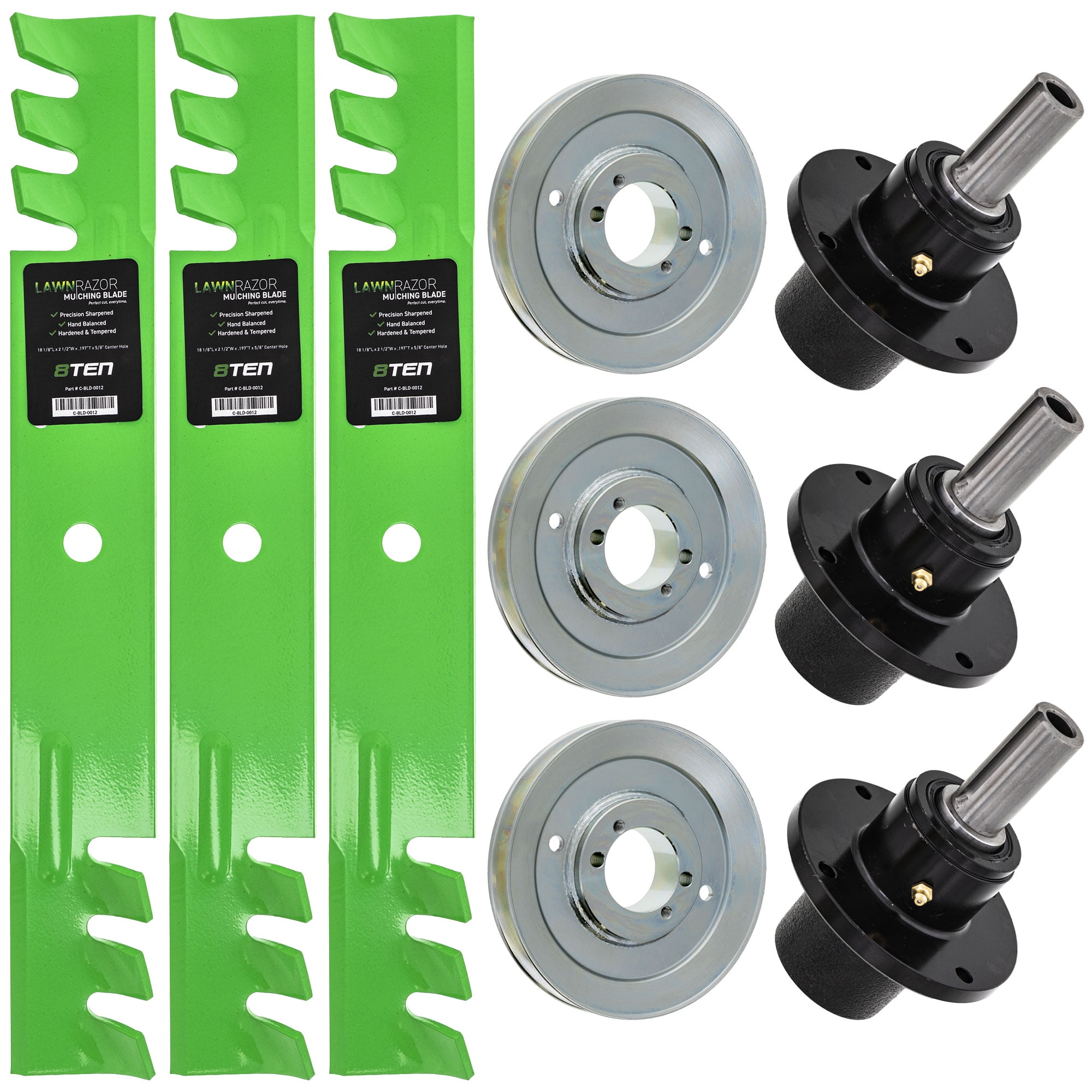 8ten Blade Spindle Kit for Scag Turf Tiger II 52-inch 482878 461663 ...