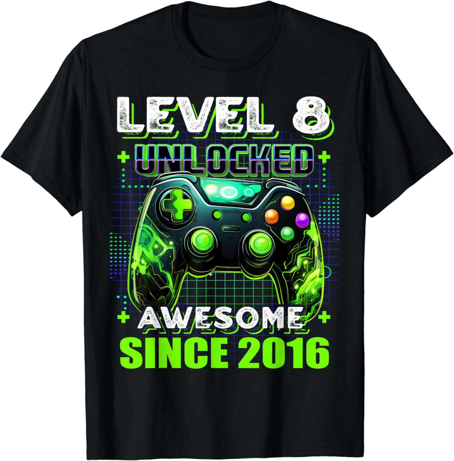 8th Birthday Gamer 8 Year Old Funny Bday Boy Eight Son T-Shirt - Walmart.com