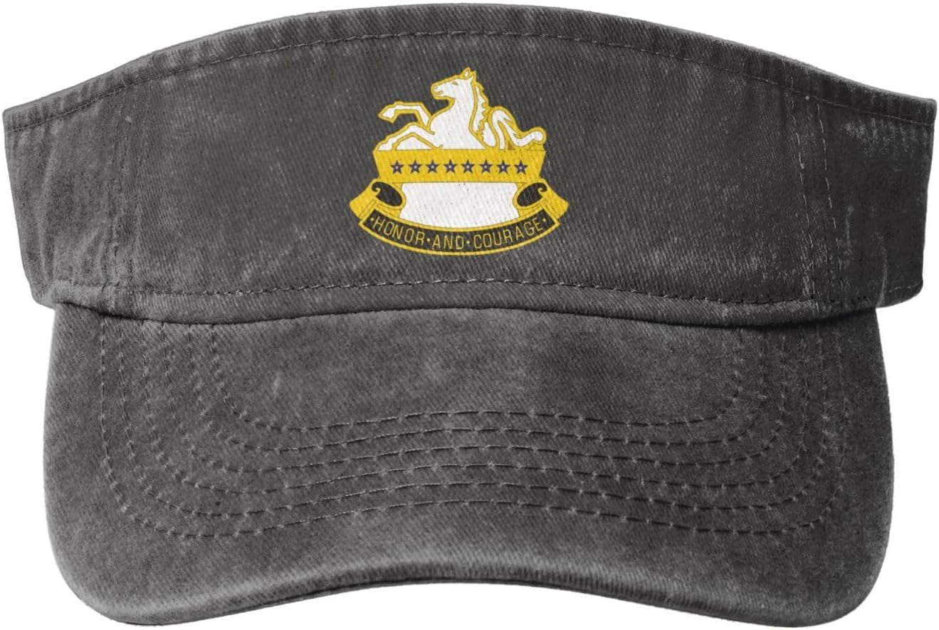 8th Cavalry Regiment Sport Sun Visor Hats Adjustable Empty Top Baseball ...