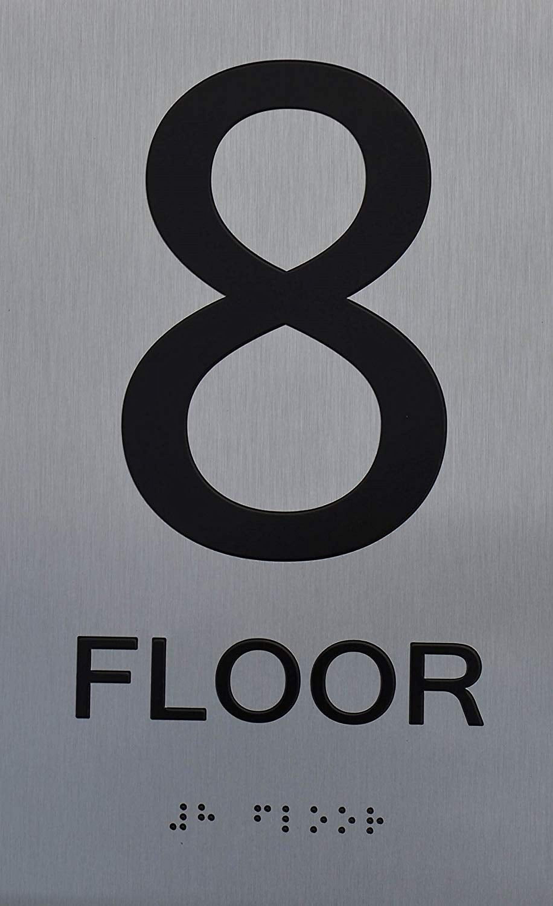 8th Floor SIGN -(Aluminium, Brush Silver,size 6x9) The sensation line ...