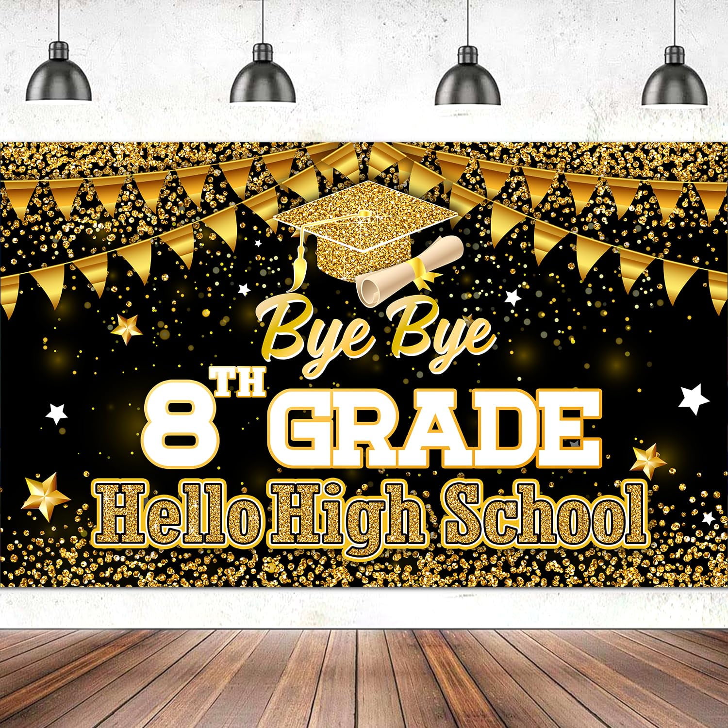 8th Grade Graduation Decorations IFF17 Bye Bye 8th Grade Hello High ...