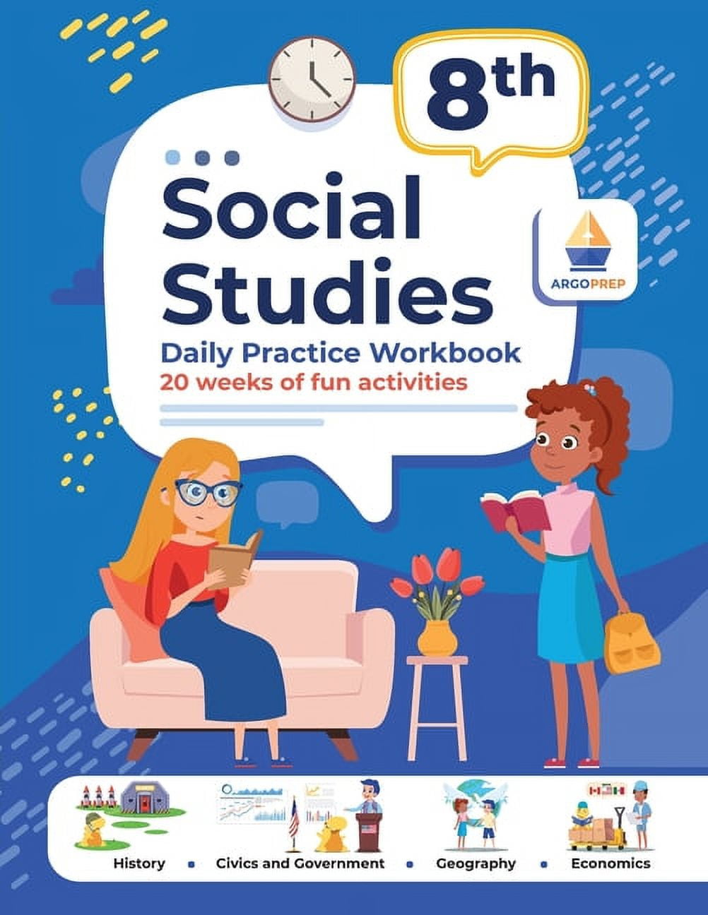 8th Grade Social Studies: Daily Practice Workbook 20 Weeks of Fun ...