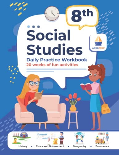 Pre-Owned 8th Grade Social Studies: Daily Practice Workbook | 20 Weeks ...
