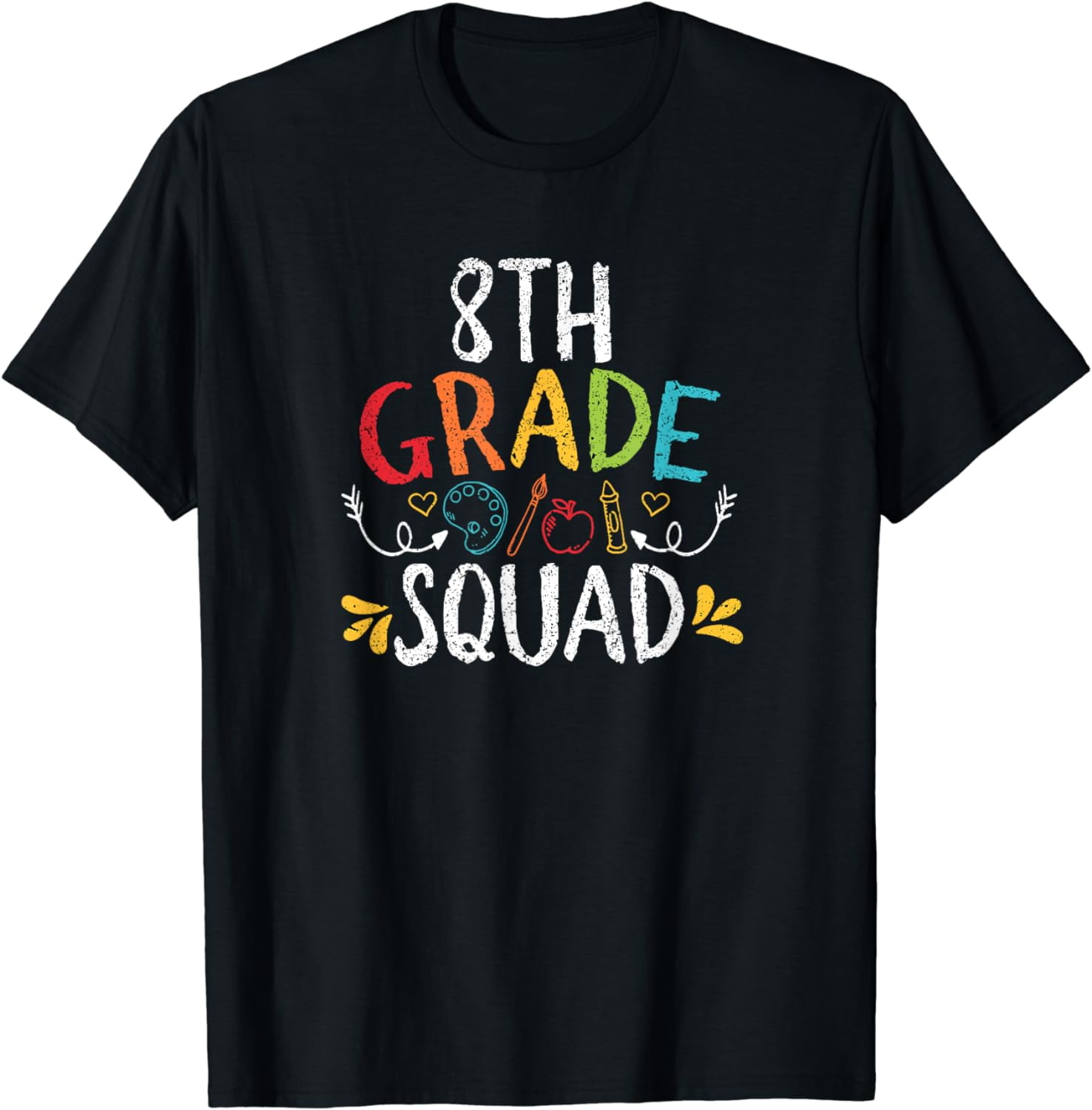 8th Grade Squad Teacher Back To School Teaching Educator T-Shirt ...
