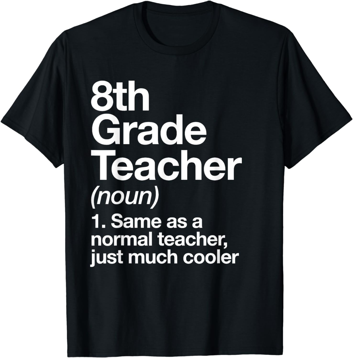8th Grade Teacher Definition Funny Back To School First Day T-Shirt ...