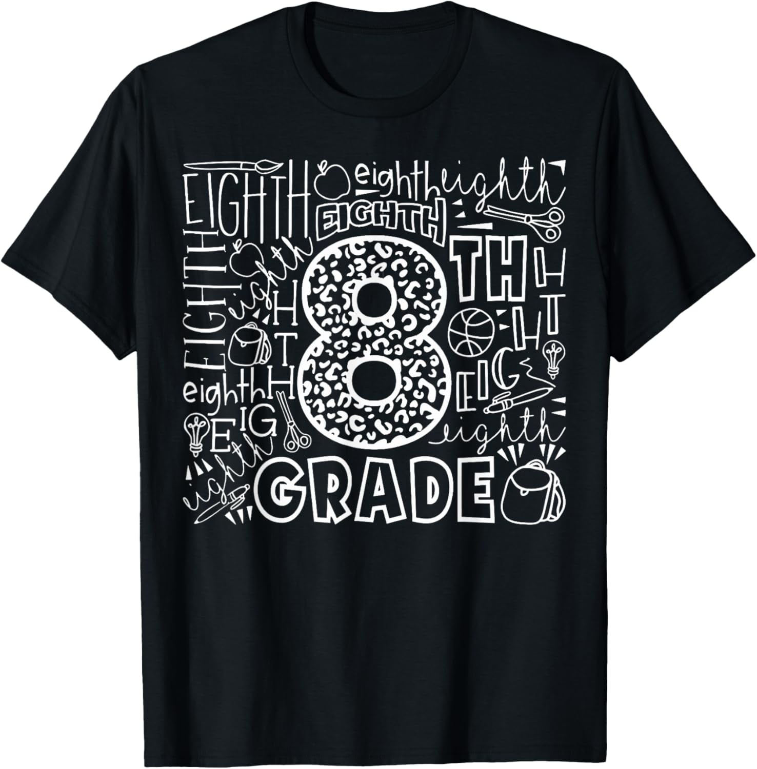 8th Grade Typography Team Eighth Grade Back To School T-Shirt - Walmart.com