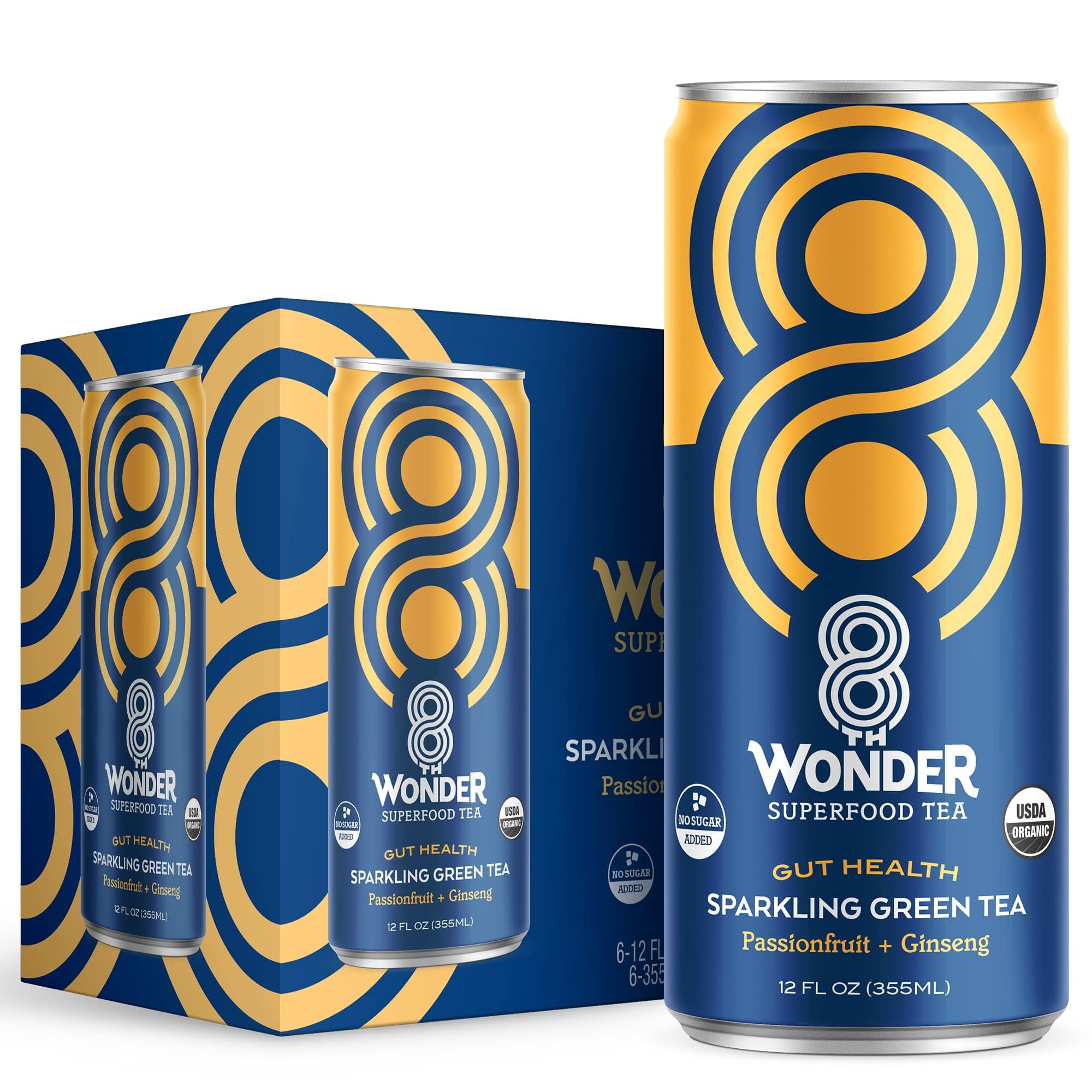 8th Wonder Sparkling Green Tea Passion 12 fl oz (Pack Of 12) - Walmart.com
