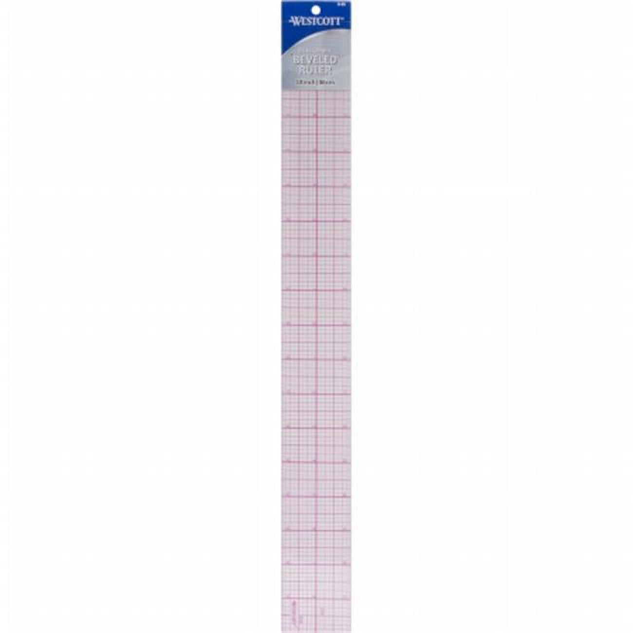 8ths Graph Beveled Ruler 18''- - Walmart.com
