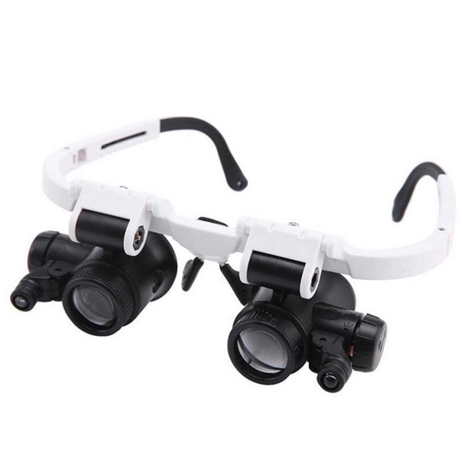 With 8x 15x 23x Magnifier Loupe Glasses Head-Mounted Illuminating ...
