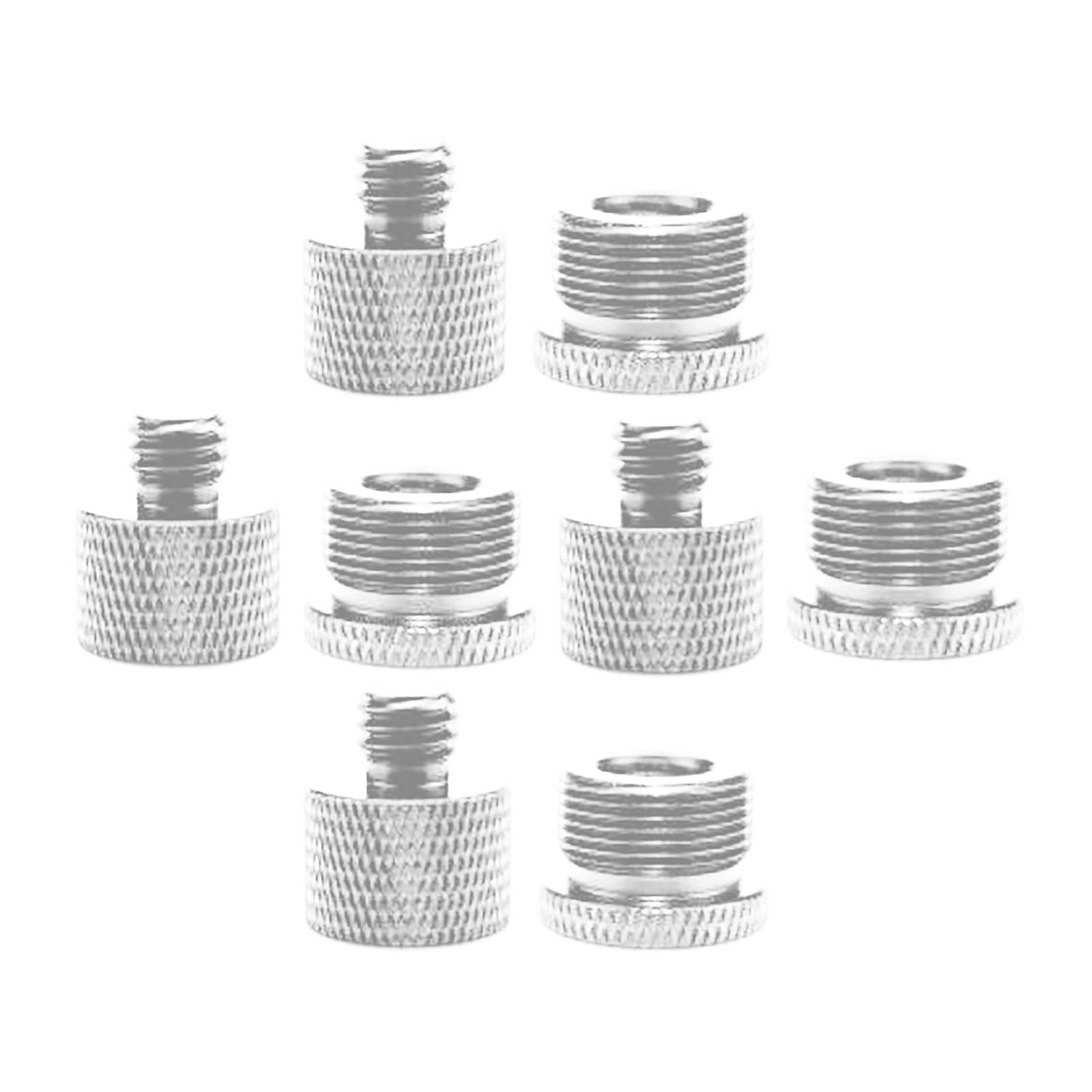 8x Aluminum Alloy Mic Thread Adapter,5/8 Female to 3/8 Male and 3/8 ...