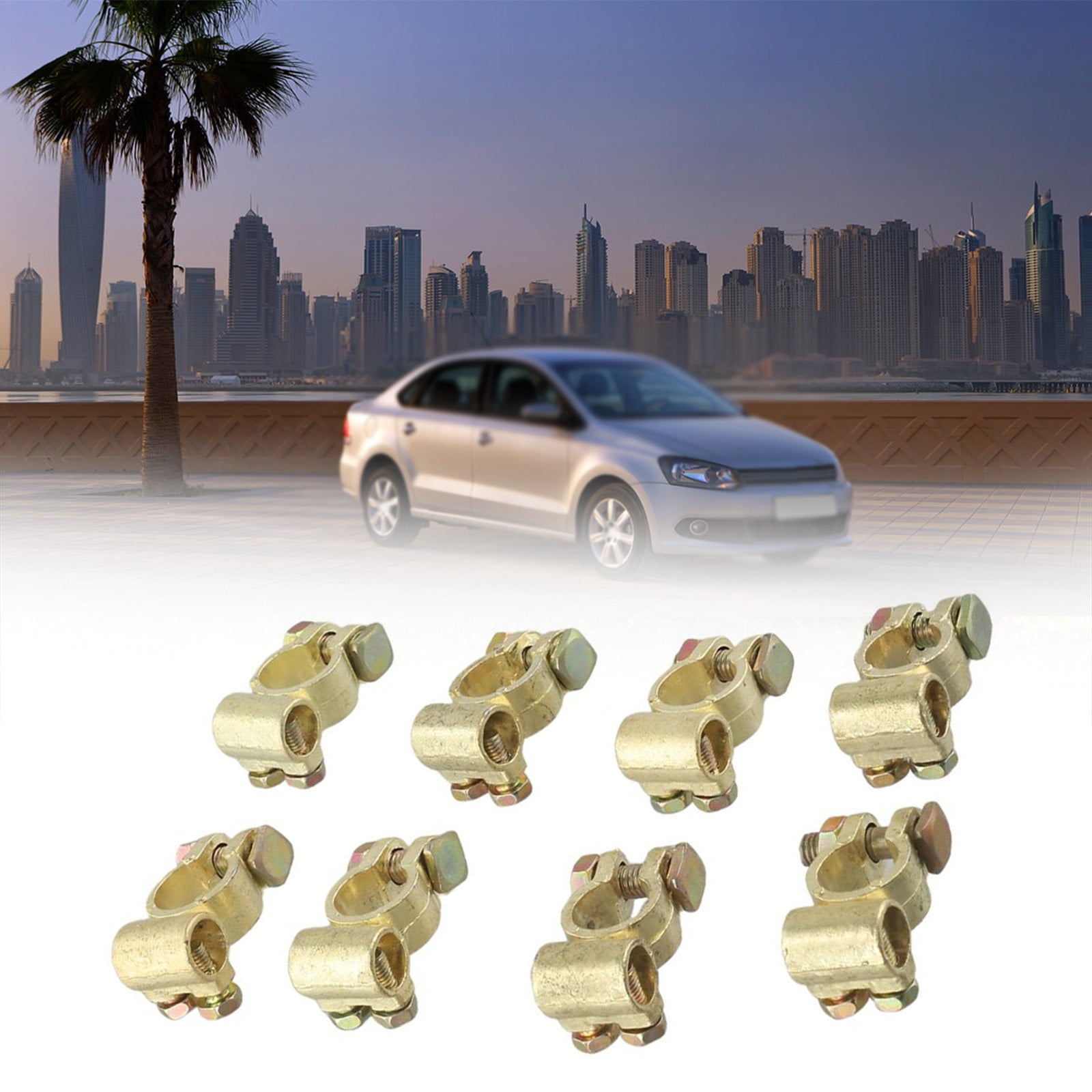 8x Battery Terminals Connectors Clamps Car Quick Release Battery ...