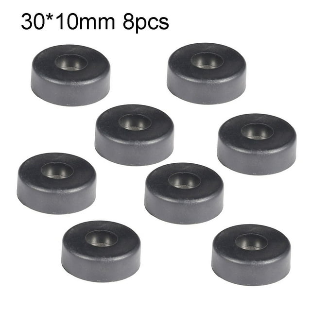 8x Black Speaker Cabinet Furniture Chair Table Box Conical Rubber Foot ...