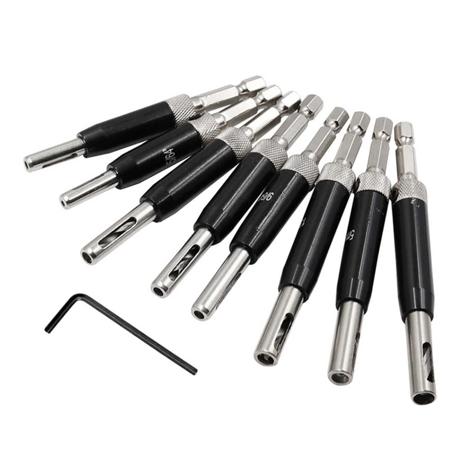 8x Center Hinge Drill Bit Mill Tool, Self Centering Hinge Drill Bit ...