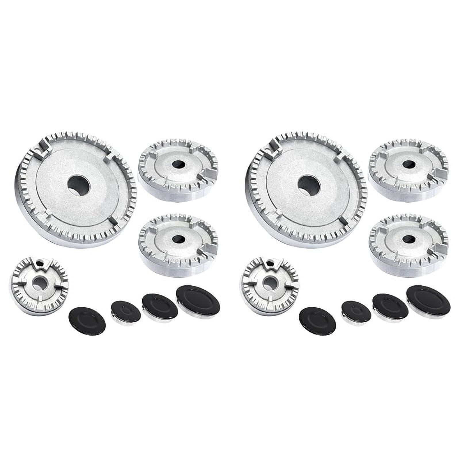 8x Cooker Hat Set Stove Lid,Oven Gas Hob Burner Crown Flame Cap ...