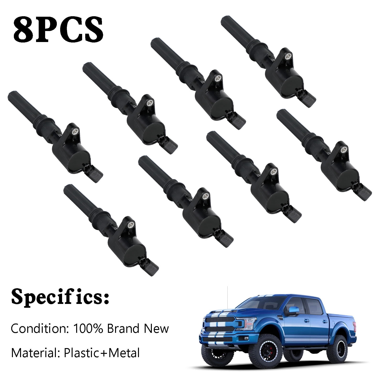 8x DG508 Ignition Coil 8W7E-12A366-AA For F150-F550 Mustang Excursion ...
