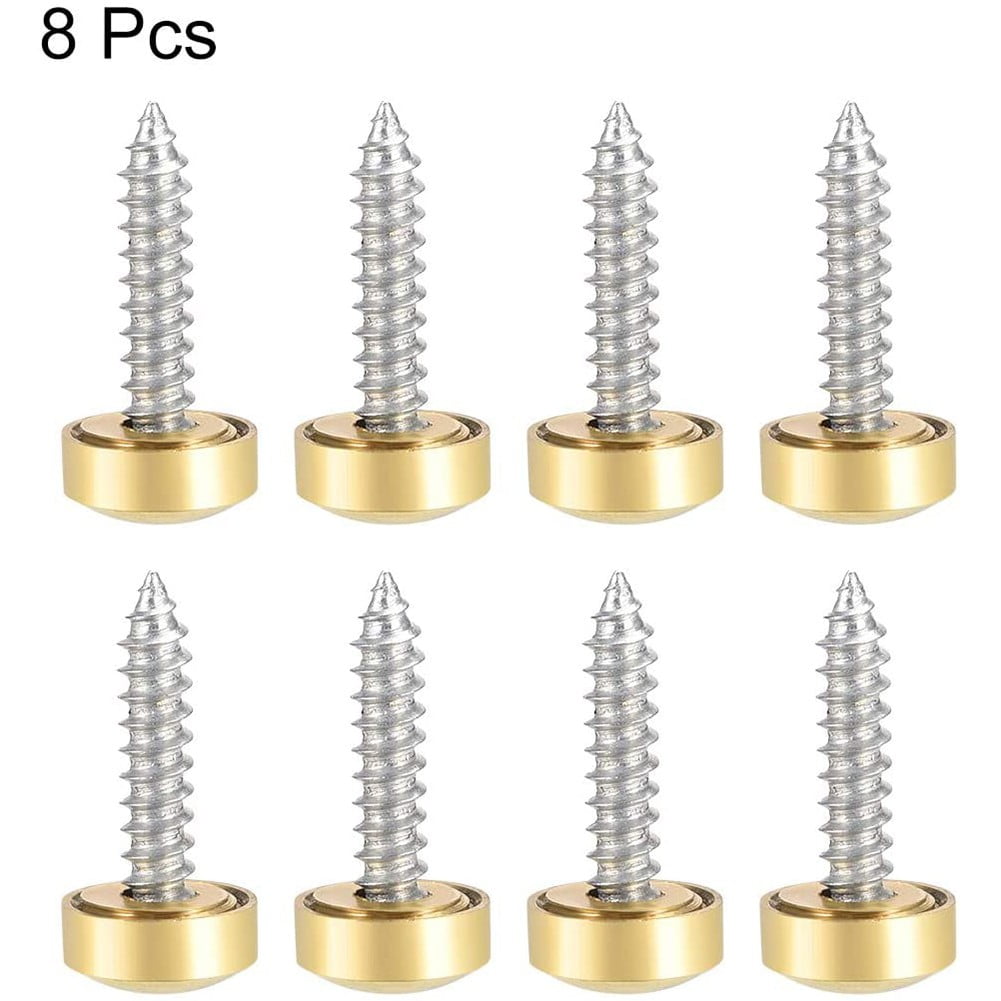 8x Decorative Mirror Screw Cap Nails Fasteners Wall Advertising Display ...