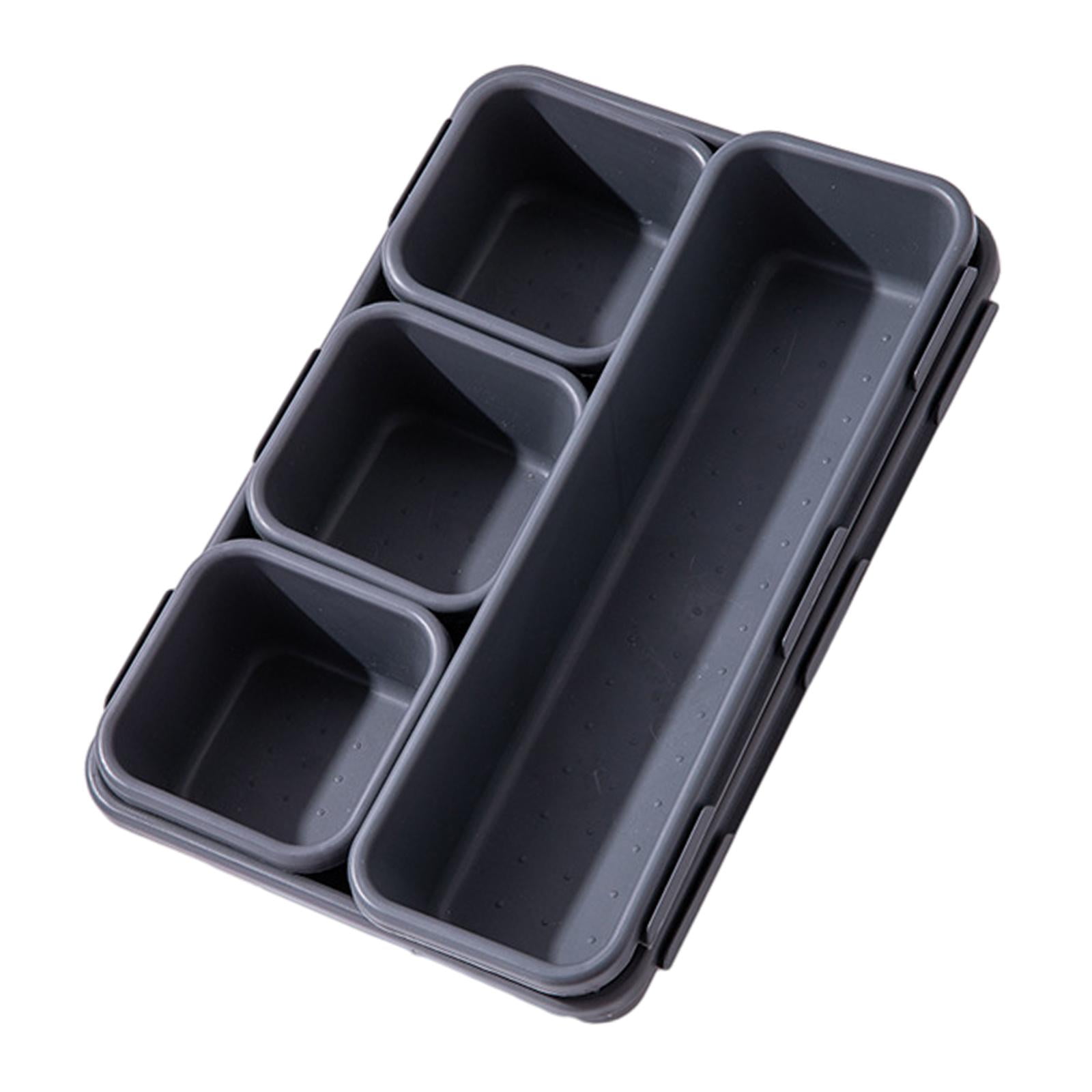 8x Drawer Organizer Tray, Divider Container, Storage Bins Desk ...