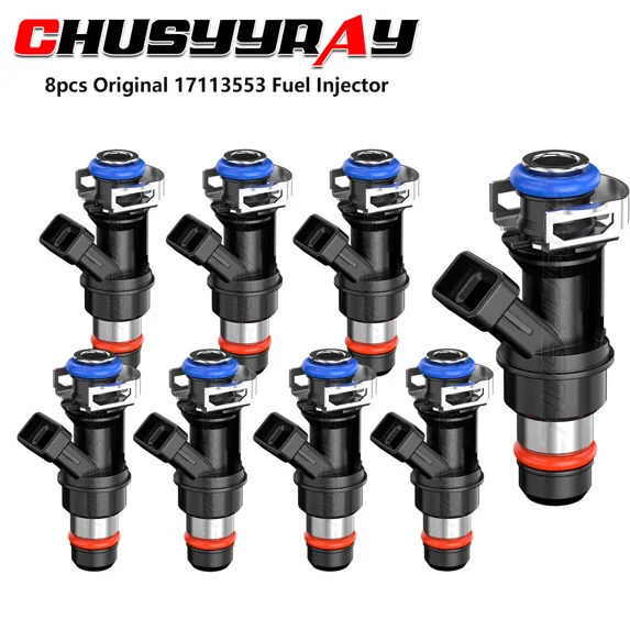 8x Fuel Injectors 4 Hole Fit for Chevrolet Tahoe V8 4.8L 5.3L 2000-2006 ...