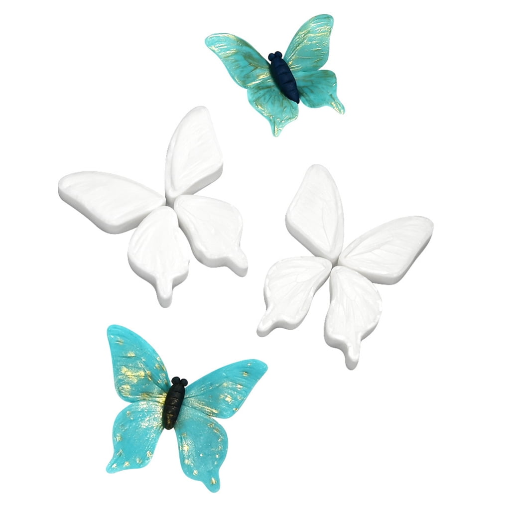 8x/Set Butterfly Epoxy Resin Molds Silicone Moulds Castings Molds ...