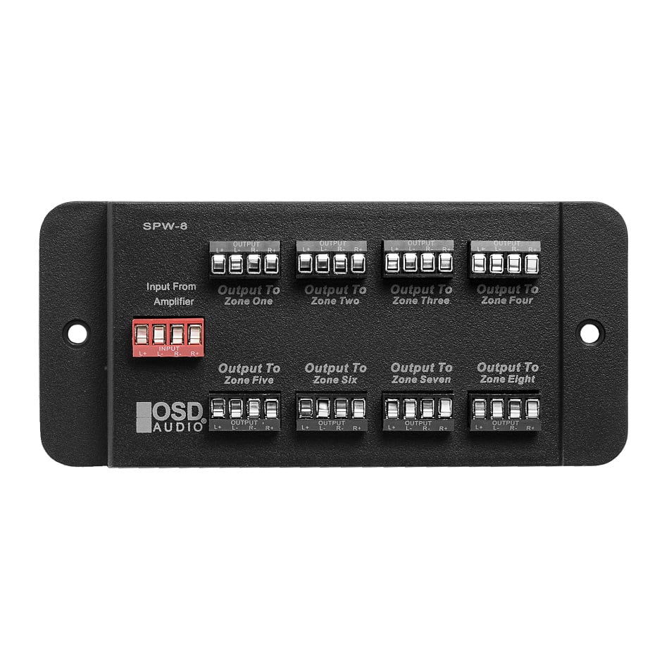 8x Zone Speaker Distribution Panel SPW8 - OSD Audio - Walmart.com